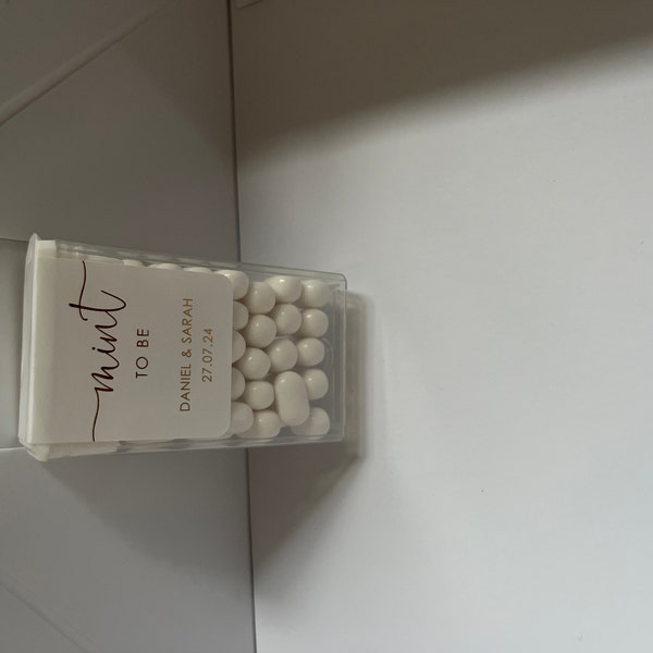 Gold Foil Mint to Be Wedding Favor Sticker. Luxurious Custom Candy ...