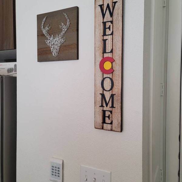 Colorado Welcome Sign - Colorado Wall Art - Colorado Gift - Etsy
