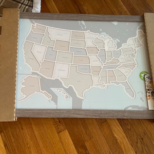 USA Photo Map 50 States Travel Map Gift - Etsy