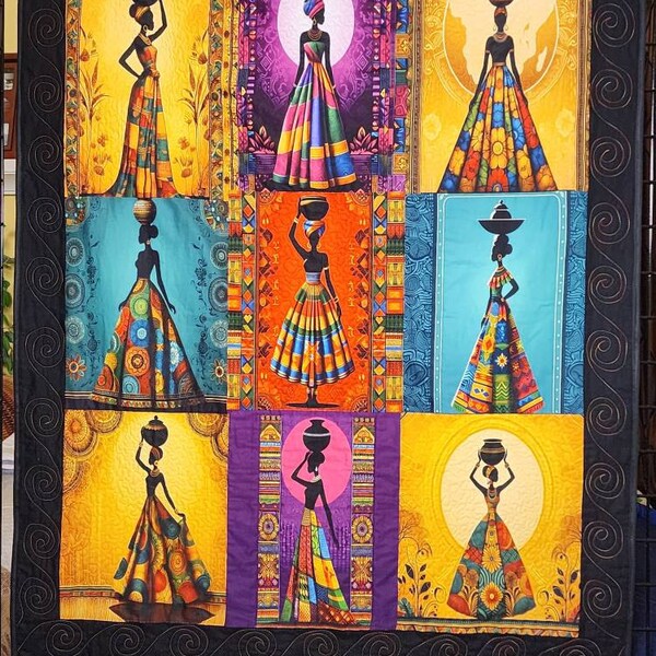 Tribal Essence Fabric/ African Inspired Fabric/ Cotton Fabric by the ...