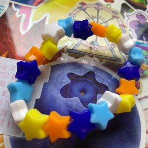 Rainbow Kandi Crown/star Cuff | Etsy