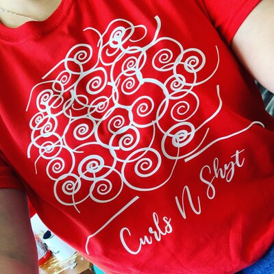 Curly Girl Natural Hair Curls SVG Cricut or Silhouette Cut File - Etsy