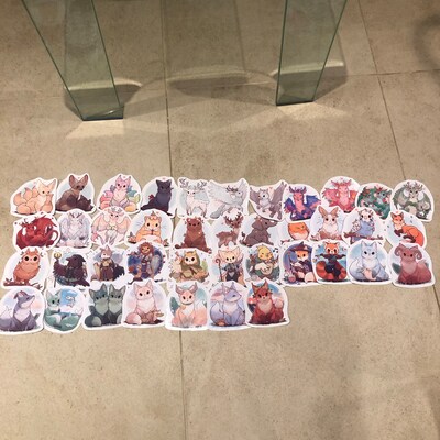 Cute RPG Class Animals Stickers And/ or Prints 6x8 or 8x10 Approx Bard ...