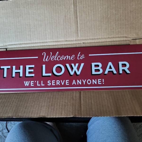 Proudly Serving Whatever You Bring Sign, Personalized Home Bar Sign ...