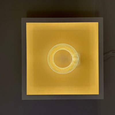 Geometric Abstract Light Art Wall Lamp LED Light Box - Etsy