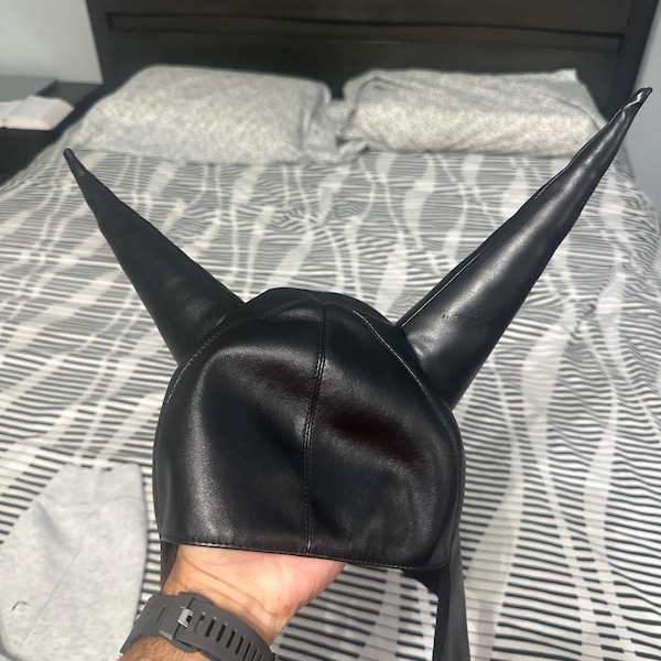 Black Devil Horns Dunce Hat/cap/mask (playboi Carti Hat, Ecco2k’s Style ...