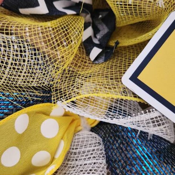 Large Burlap Wreath Notre Dame Wreath Notre Dame Fighting Irish Wreath ...