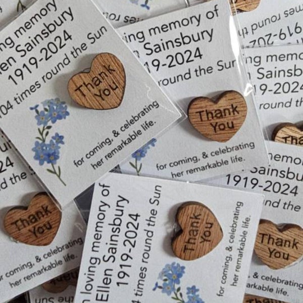 Funeral Favor Memorial Favours or Use Your Own Image Personalised ...