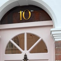 Custom Fanlight Door Number With a Bold Black Shadow, Classic Victorian ...