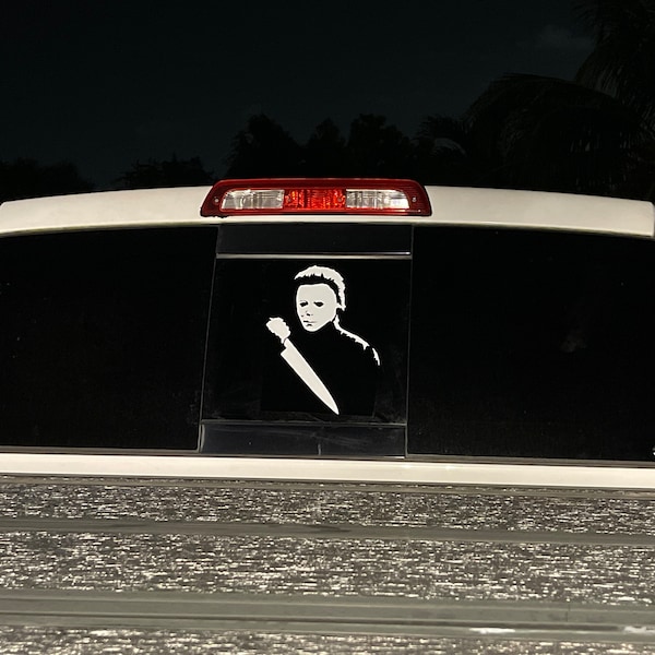 Michael Myers Decal Sticker | Sticker for Car Window | for Tumbler ...