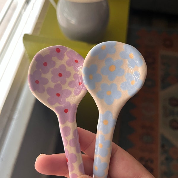 Black Handmade Ceramic Spoons - Etsy