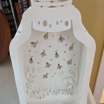 Firefly Shadow Box Light Box Paper Cut Template Light Box SVG File DIY ...