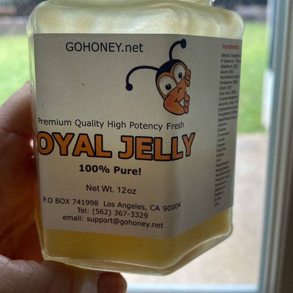 100% Pure Organic Fresh Royal Jelly All-natural Nutritional Supplement ...