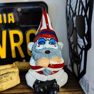 Hand Painted Beetlejuice Gnome - Etsy