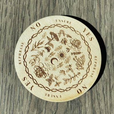 Pendulum Board Kit Herbal Wooden Scrying Board Plants Medicine ...