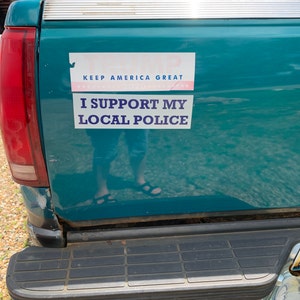I Support My Local Police Bumper Sticker / Decal | Etsy