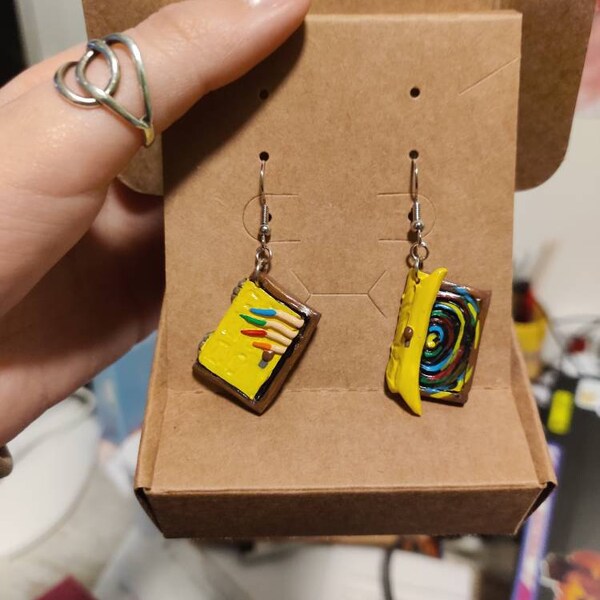 The Magnus Archives Inspired Handmade Casette/eye Earrings - TMA Fears ...