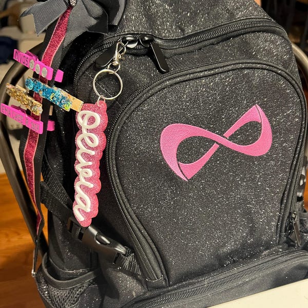 Backpack Name Keychain, 3d Name Keychain, Name Keychain, Acrylic Name ...