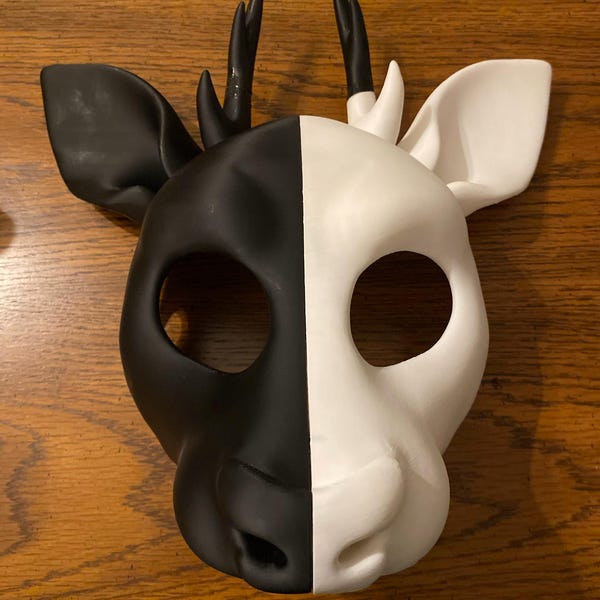 Feline Half Mask (not Prepped) - Etsy
