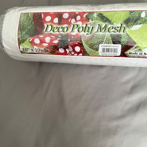 6 Inch X 10 Yards Metallic Deco Poly Mesh Ribbon-u PICK - Etsy