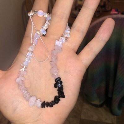 Crystal Phone Charm Healing Crystals Phone Strap Gemstone Phone Charm ...