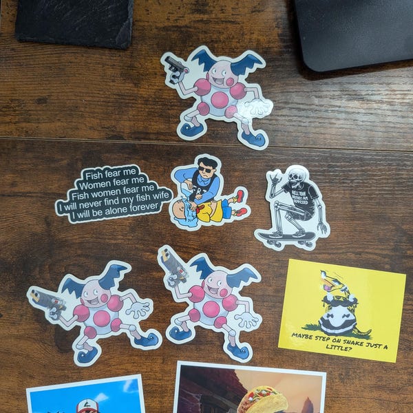 Grimace's Enchanting Aroma High Quality Vinyl Meme Sticker Decal for ...