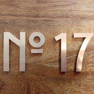 NEUTRAFACE Anthracite GREY Aluminium House Number 15cm - Etsy UK