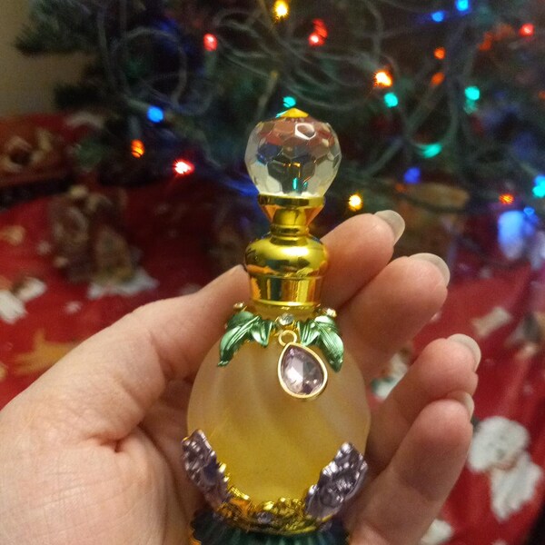 Gothic, Black Floral, Cross-charmed, Empty, Perfume Bottle, 15ml - Etsy