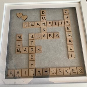 Personalised Scrabble Picture Frames Scrabble Frame - Etsy UK