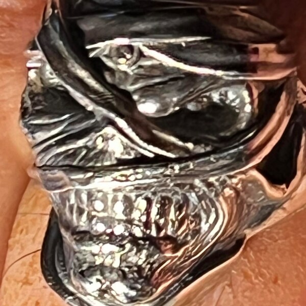 Handmade Crypto Ring Solid Silver, Sleek Design, Perfect Gift for Tech ...