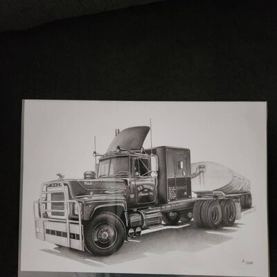 Holden VK Commodore Street Machine A3 Print off Original Pencil Drawing ...