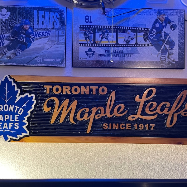 Toronto Maple Leaf's, One of a Kind, Custom, Handcrafted, Cedar, Super ...