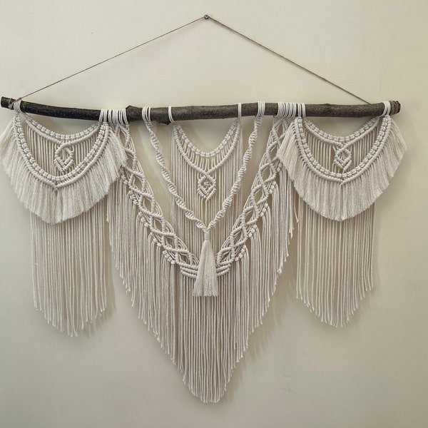 Extra Large Macrame Wall Hanging, Hanging Room Divider, Tapestry Wall ...
