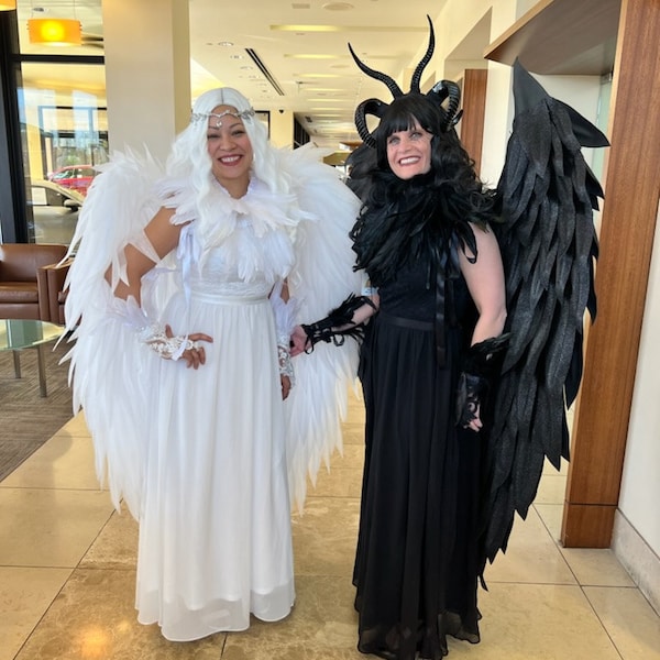 Witch Cosplay Costume, Black Wings, Devil Wings, Black Angel, Dark ...
