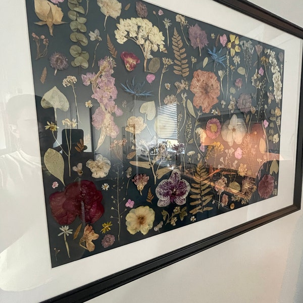 Pressed Flower Custom Wedding Sign - Etsy