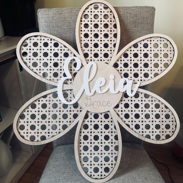 Custom Birth Flower Garden Frame - Personalized Family Sign - Wood ...