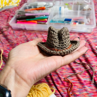 Mini Cowboy Hat PDF Crochet Pattern INSTANT DOWNLOAD - Etsy