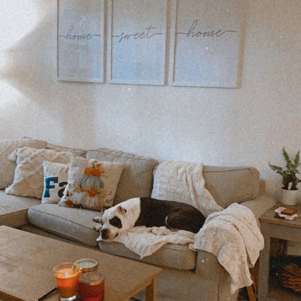 Sweet Home Print, Set of 3 Wall Art, Sweet Home Sweet, Living Room Wall ...