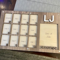 School Years Picture Frame, K-12 Picture Frame, Grade School Picture ...