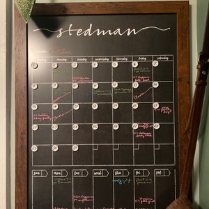 Yearly Calendar Annual Calendar FULL YEAR Calendar LARGE - Etsy