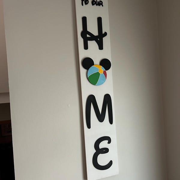 Original One of a Kind Mouse Inspired Door Hanger, Welcome Sign, Door ...