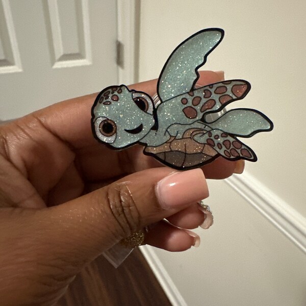 Squirt Crush Finding Nemo Retractable ID Badge Reel Nurse Teacher Badge ... Squirt Crush Finding Nemo Retractable ID Badge Reel Nurse Teacher Badge ...