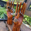 Signed Handcarved Wood Hand Sculpture From Suar Wood - Etsy