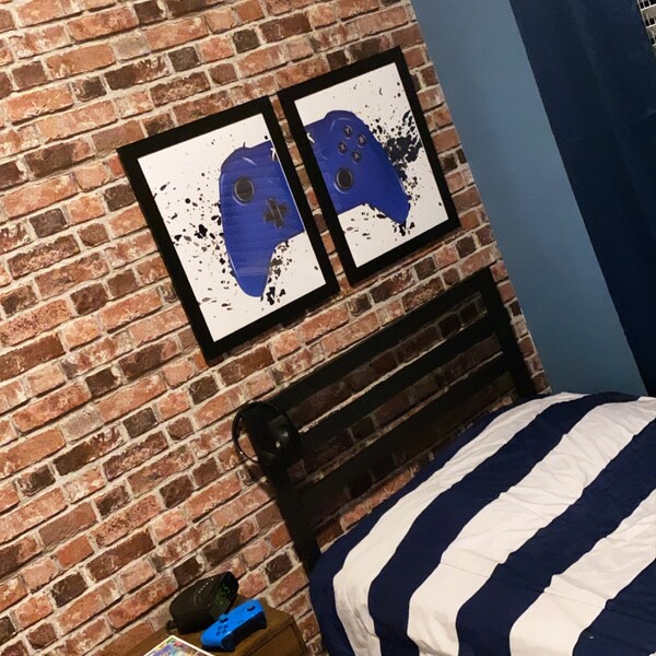Gaming Wall Art Set of 2, Gaming Room Decor, Video Game Prints Set ...
