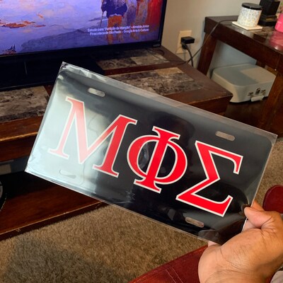 Custom College Greek Sorority & Fraternity Novelty License Plate ...