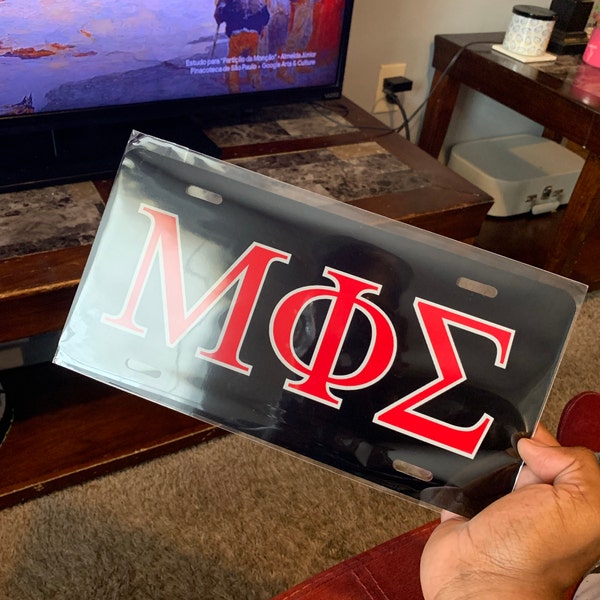 Custom College Greek Sorority & Fraternity Novelty License Plate ...