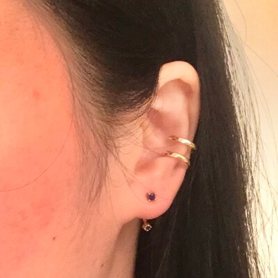 Black Front Back Earrings Black Ear Jacket Dainty Ear Jacket Gold ...