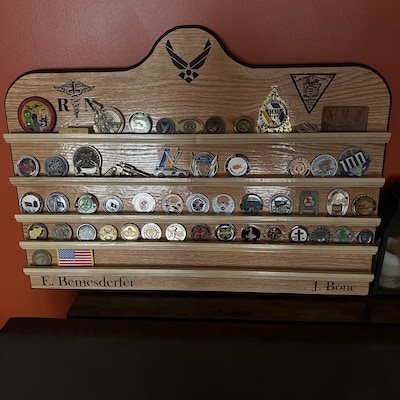 Wall-mounted Challenge Coin Holder - Etsy