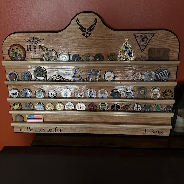 Wall-mounted Challenge Coin Holder - Etsy