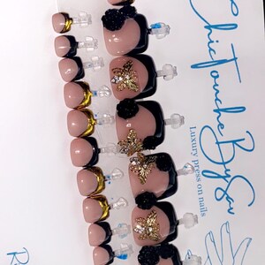 Pink Geode Nails 10 Piece Press on Nail Set Geode Crystal Nails - Etsy